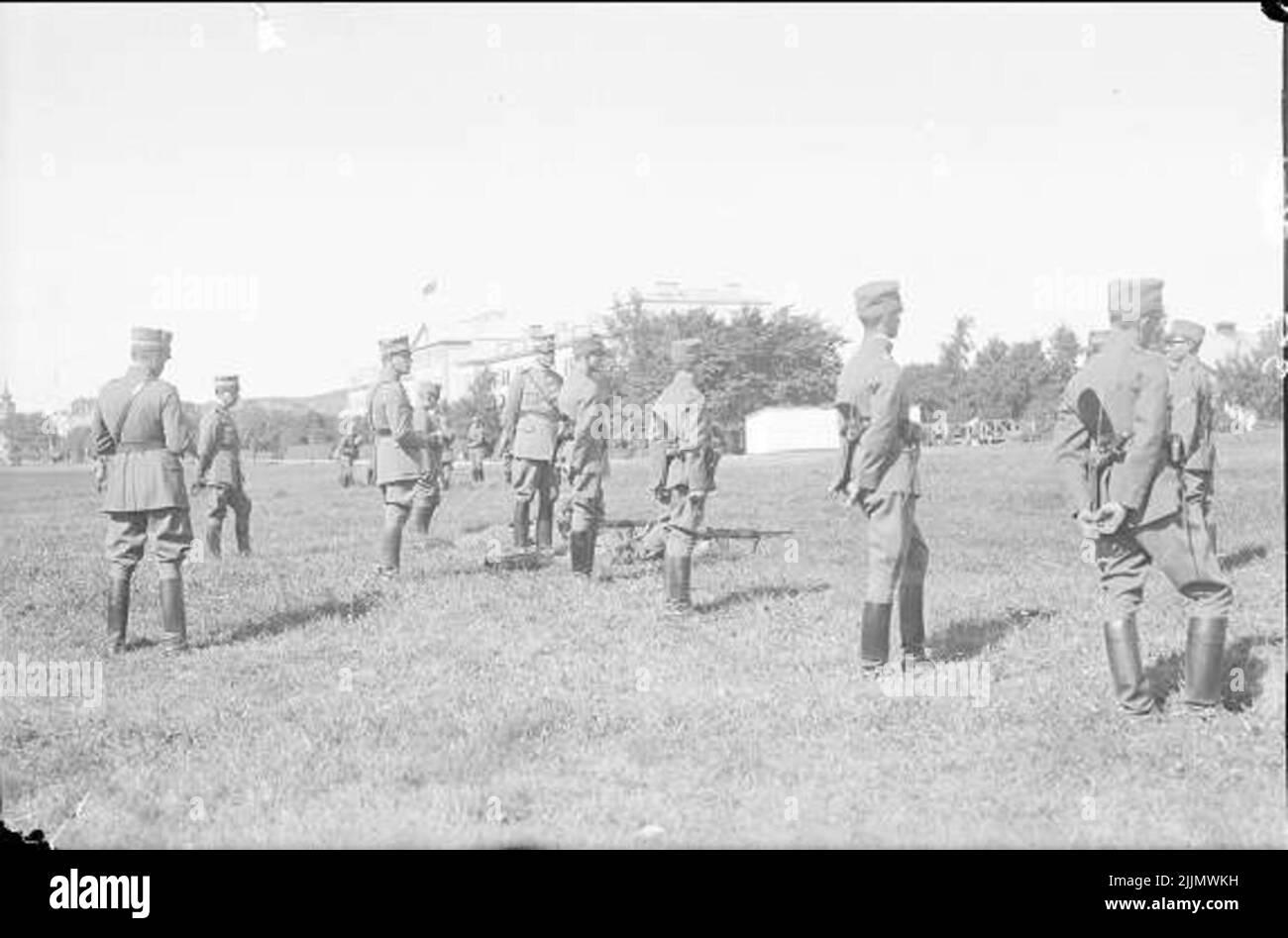 Inspection by the cavalry inspector General G. Gyllenstierna Stock ...