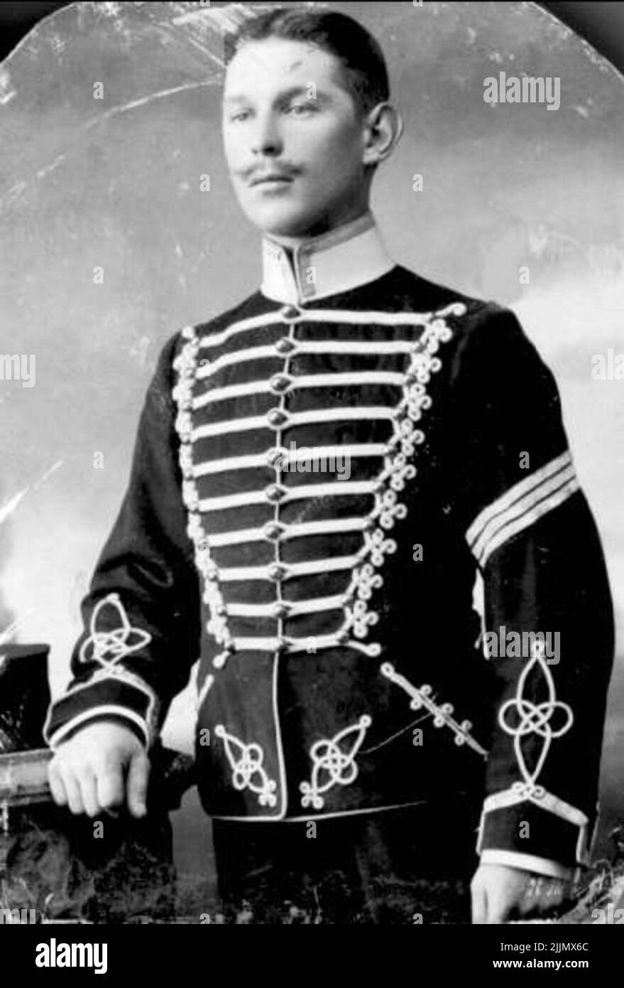 Portrait of unknown furir at the Life House in Uniform m/ä. The three ...