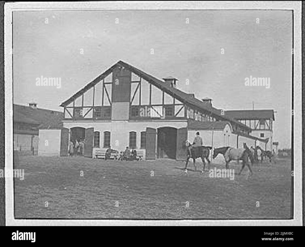 Outside stall Black and White Stock Photos & Images - Alamy
