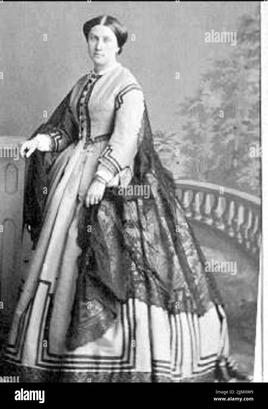 Portrait of Freemason Anna Fredrika Palmstierna, born Celleing Stock ...