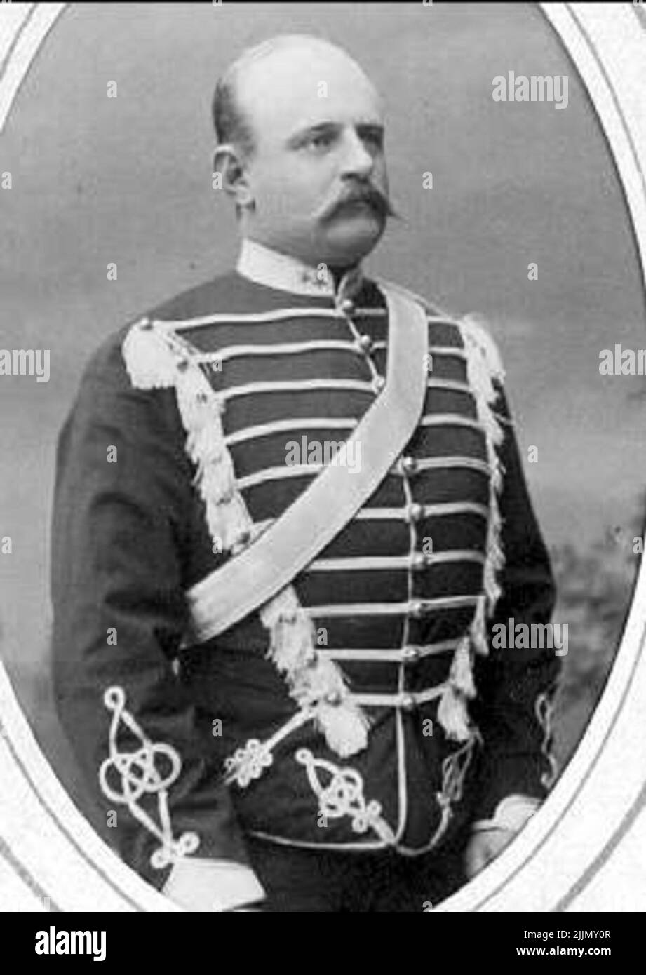 Portrait of rider Master Fredrik Gustaf Cassel Stock Photo - Alamy