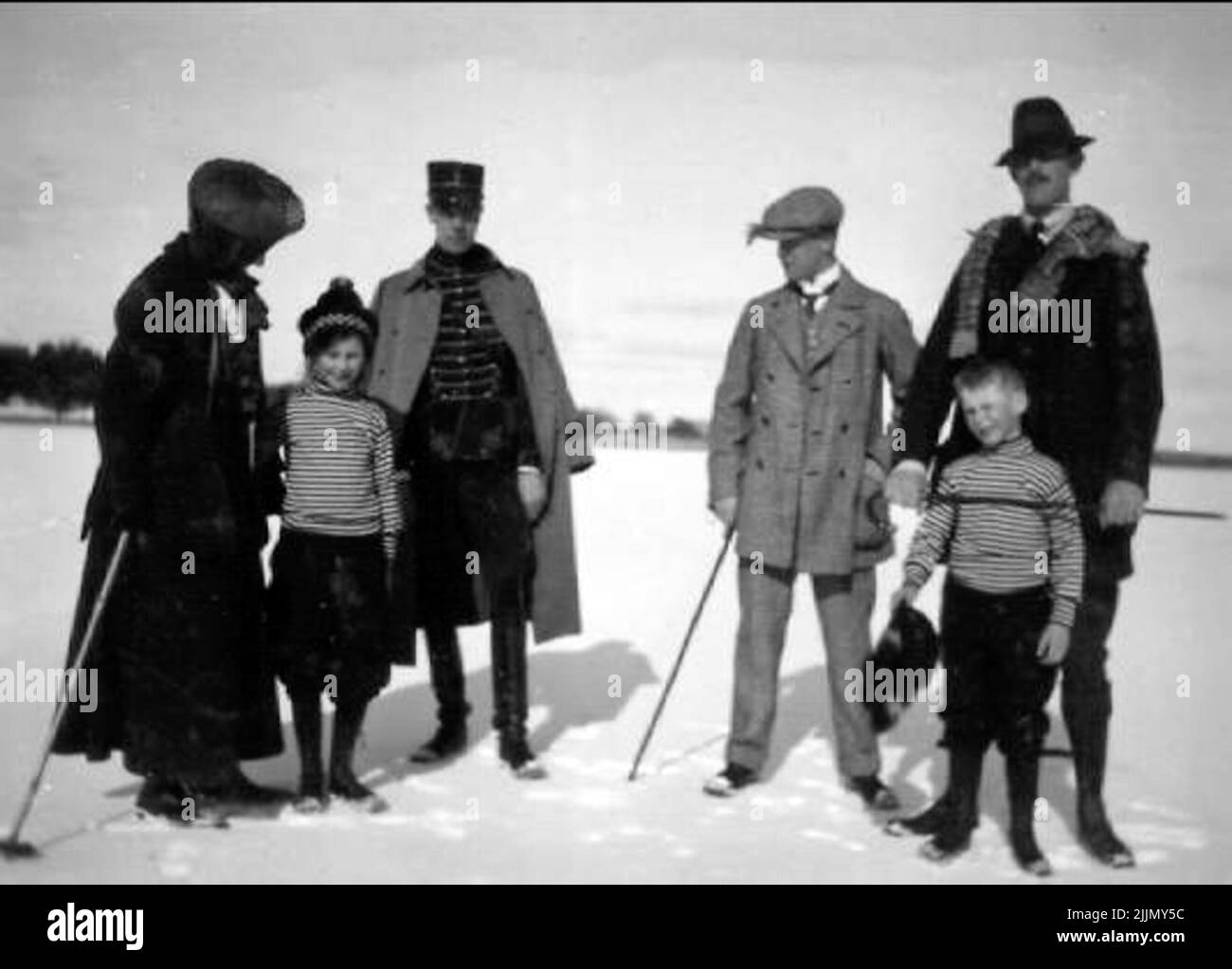 Sunshine walk. Strömsholm 1910-11 Stock Photo - Alamy