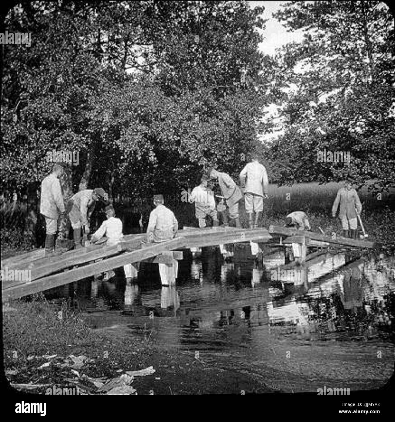 Corporal School 1905. Pioneer Work, Brobygge Stock Photo - Alamy