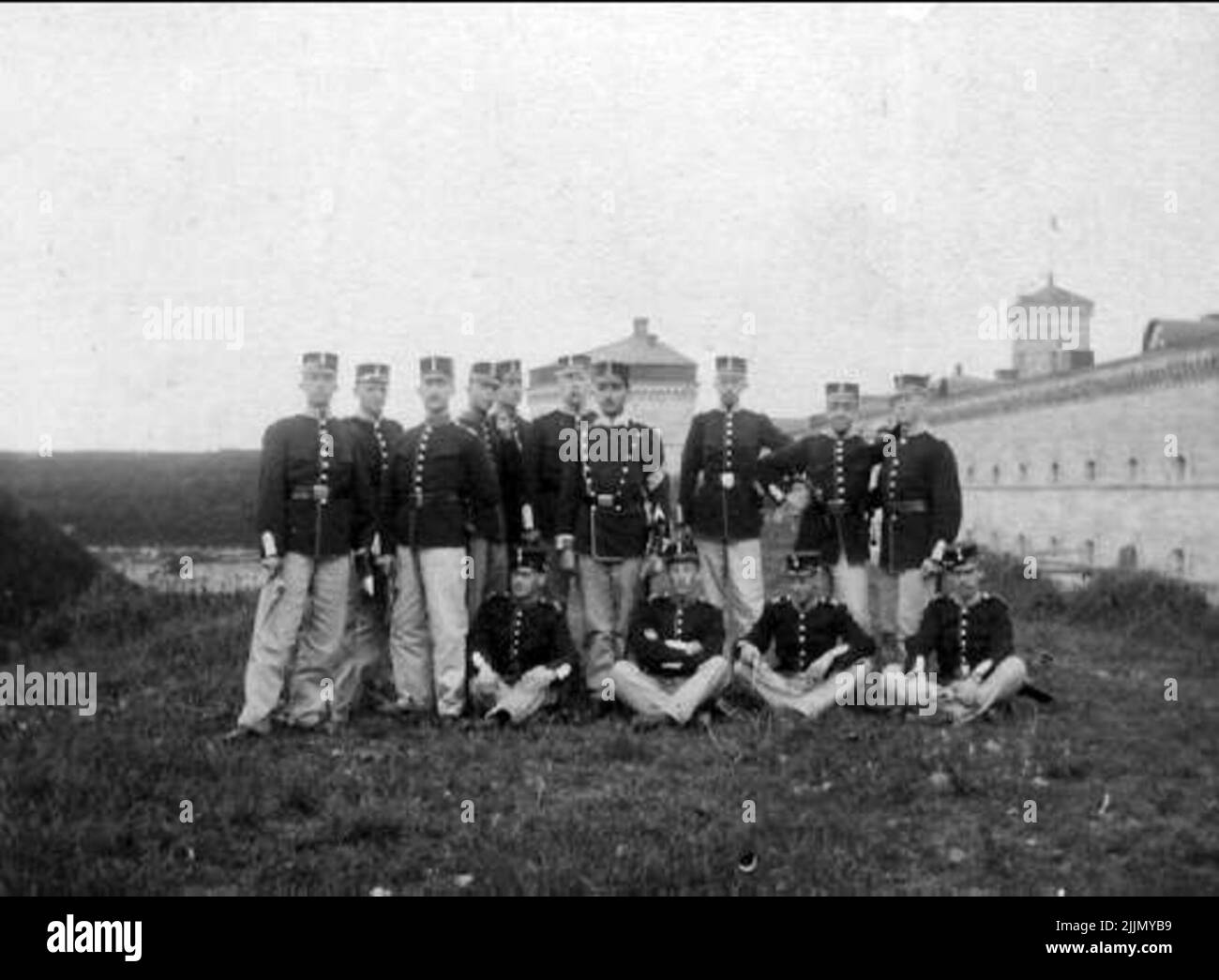A group of military with the final defense at Karlsborg's fortress in ...