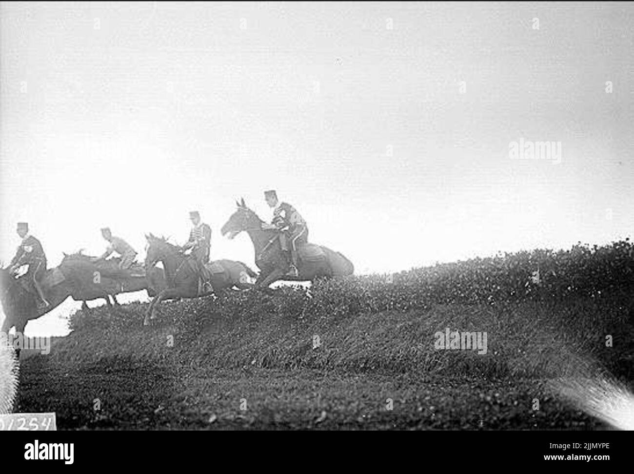 Regiment cuts on the exercise field Söder K 3 barracks. Jordvallen east ...