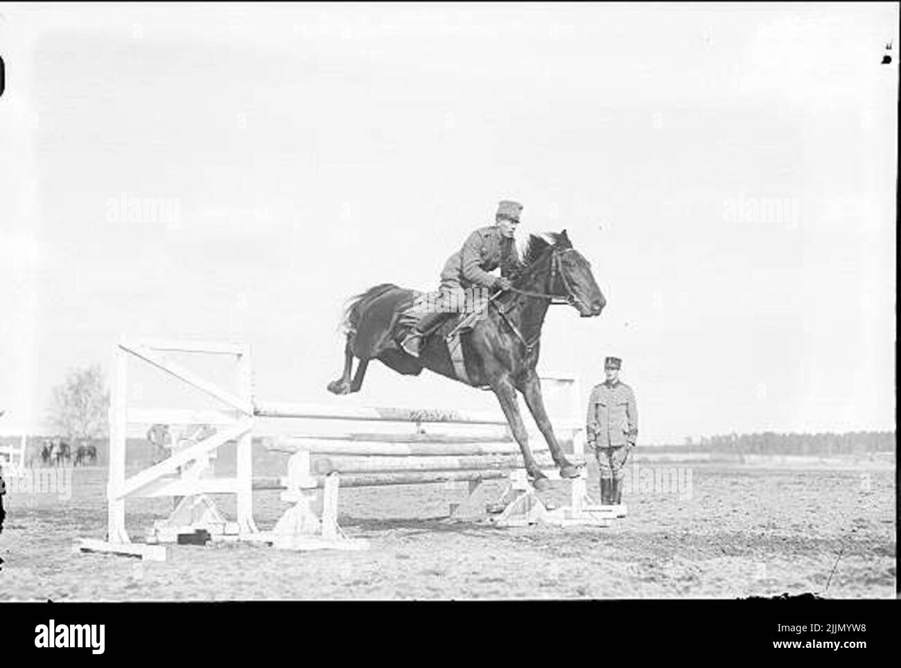 Training for sub -commander in jumping on the south field Stock Photo ...