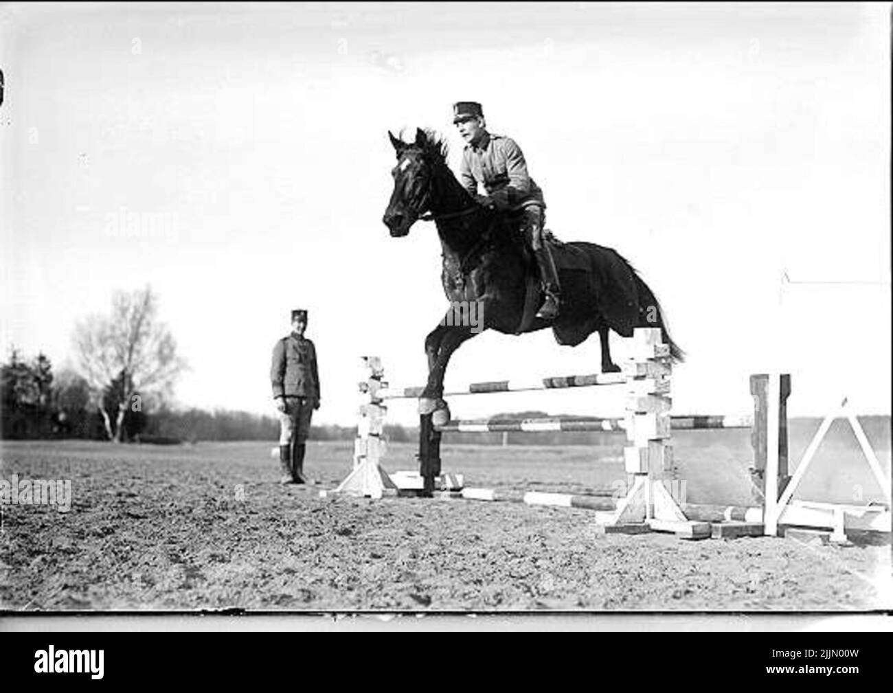 Training for sub -commander in jumping on the south field Stock Photo ...