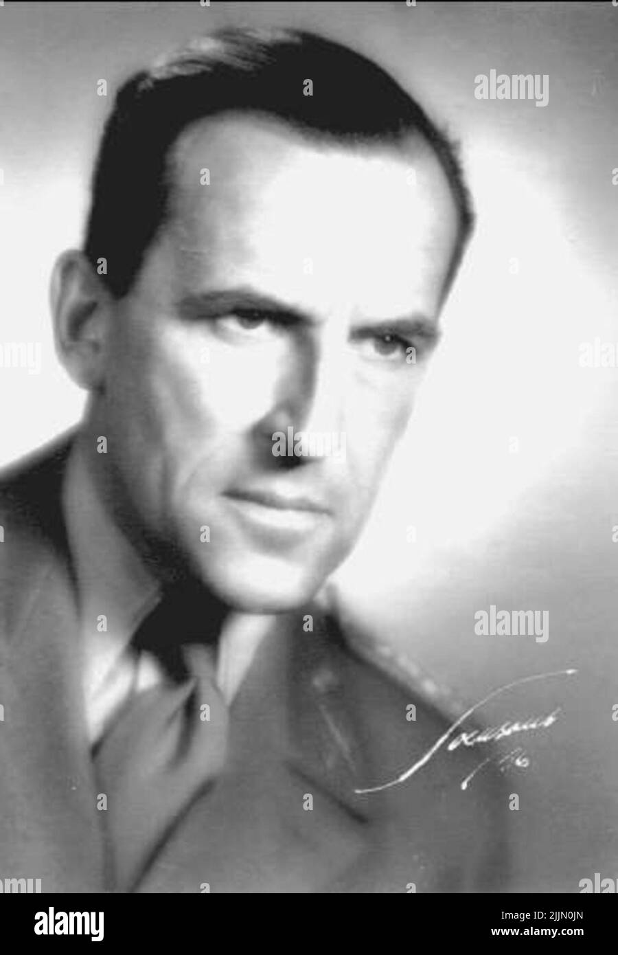 Portrait of Colonel Per Hjalmar Bauer Stock Photo - Alamy