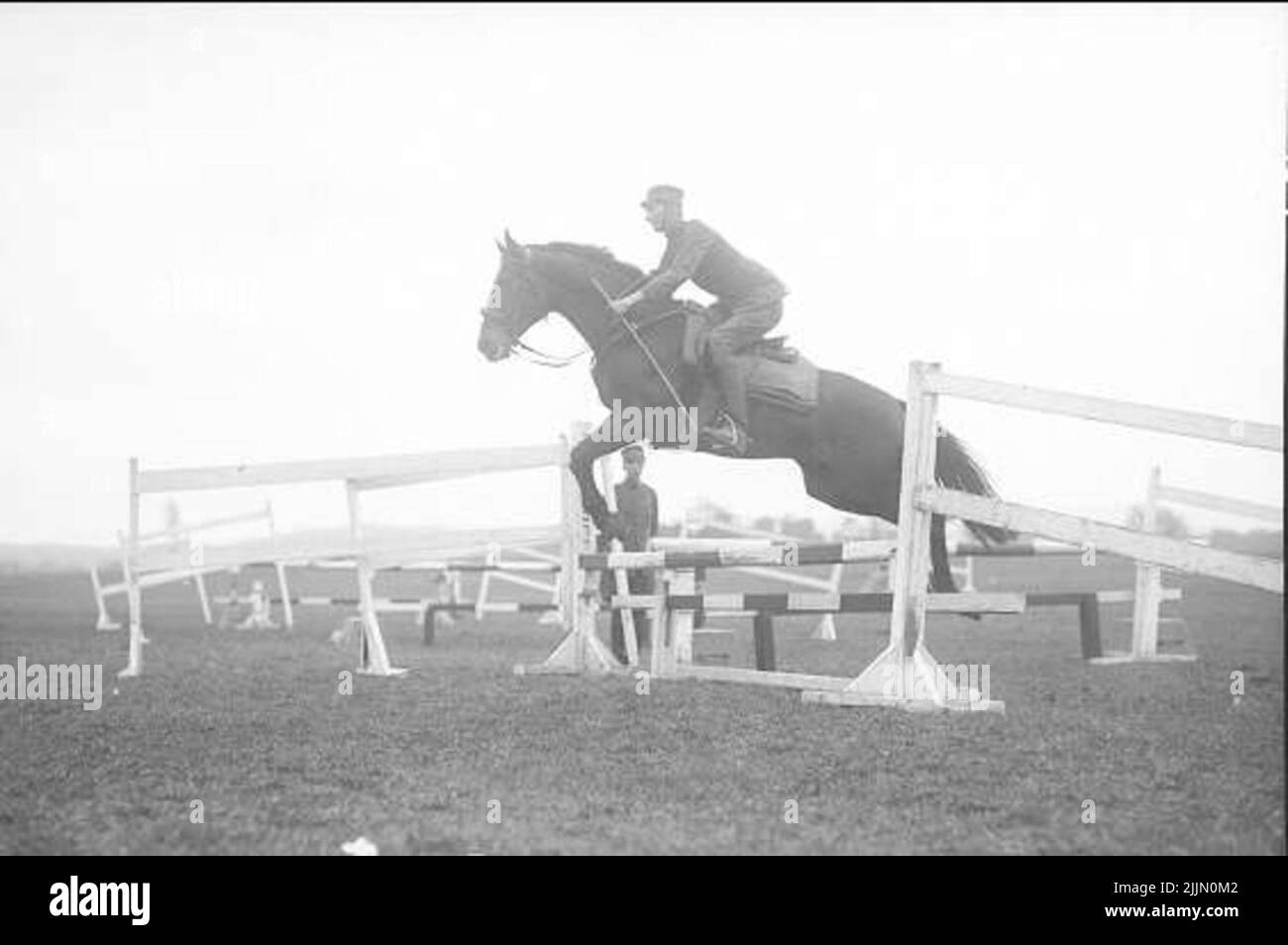 Terrain jumping/jumping, cavalry officer school 1934-35 Stock Photo - Alamy