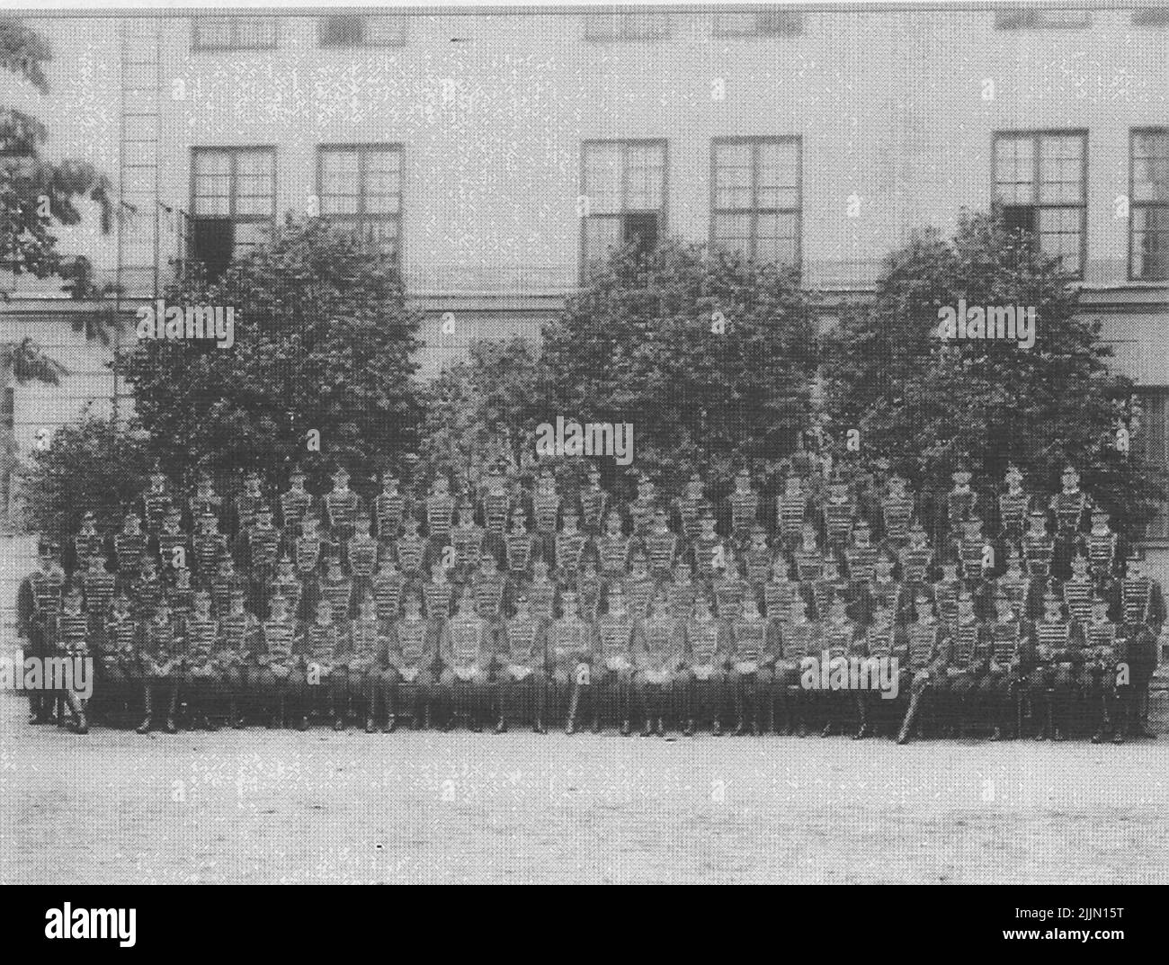 K3. One of the regiment's squadrons photographed south barracks ...
