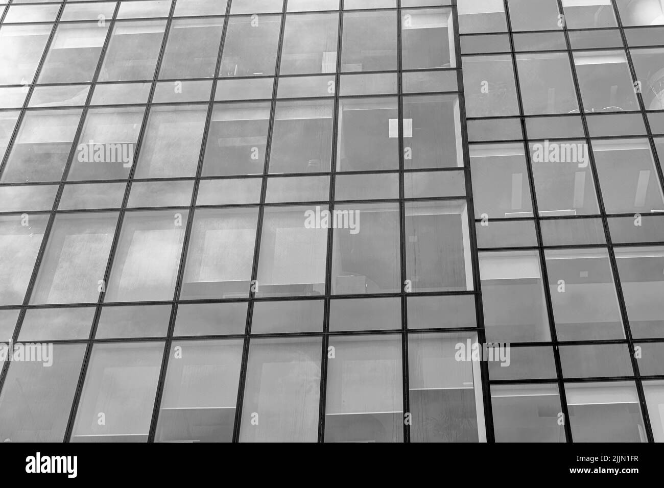Fragment of a modern office building. Abstract geometric background ...