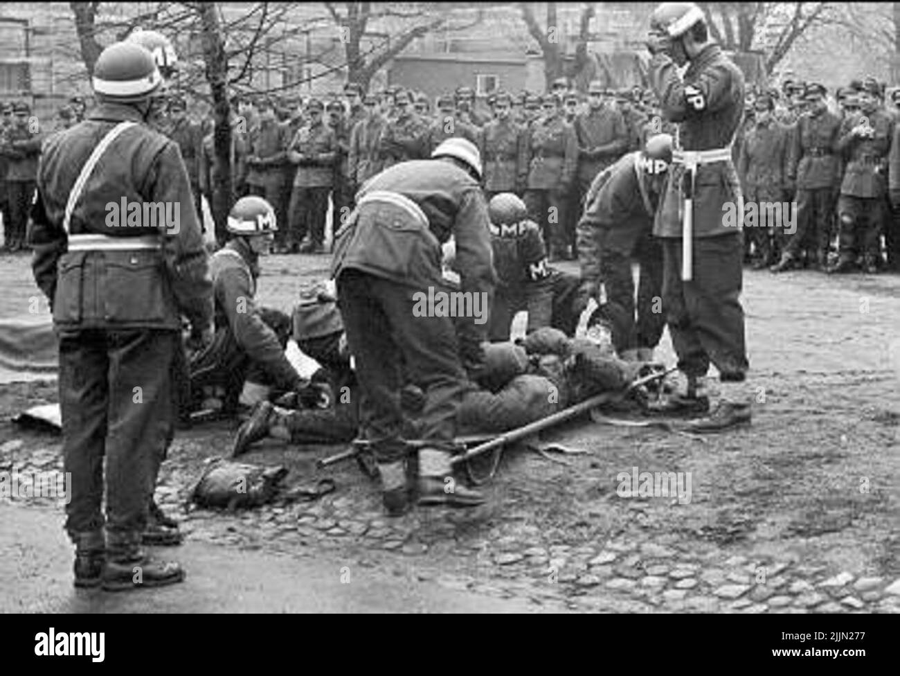 Accident assistance Black and White Stock Photos & Images - Alamy