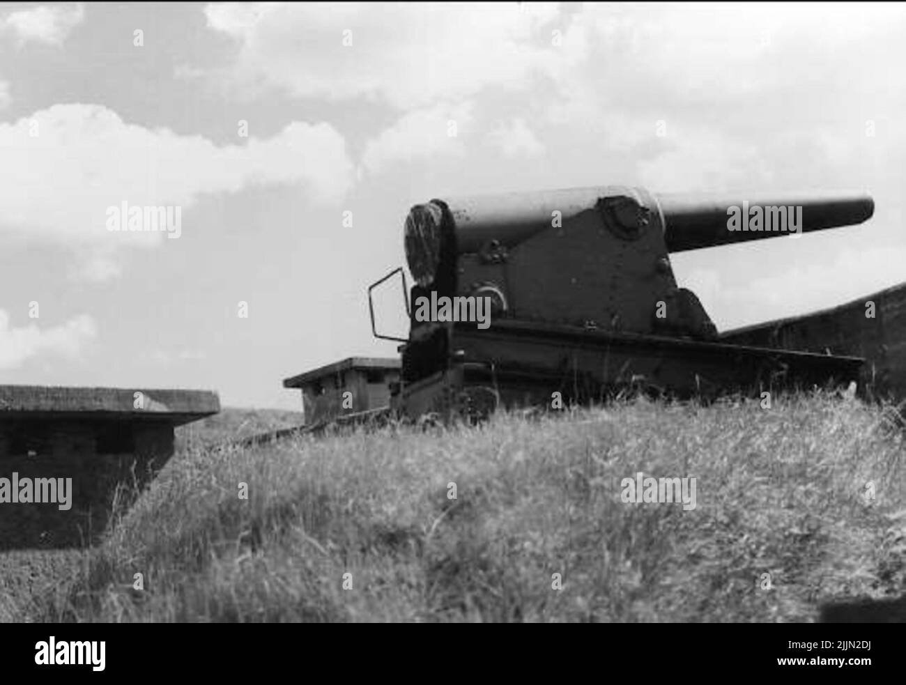 Cannon m/1876 at Emma's vault, Karlsborg Fortress Stock Photo - Alamy