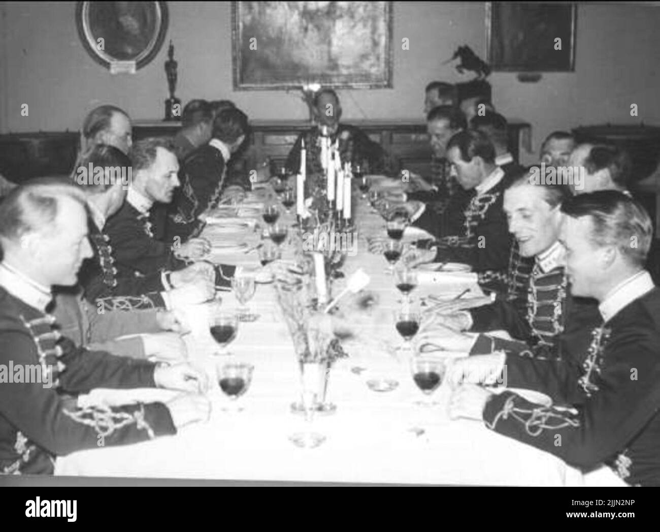 Dolmam dinner "The left line: Sven Hugo Rizell, the regempter (hidden ...