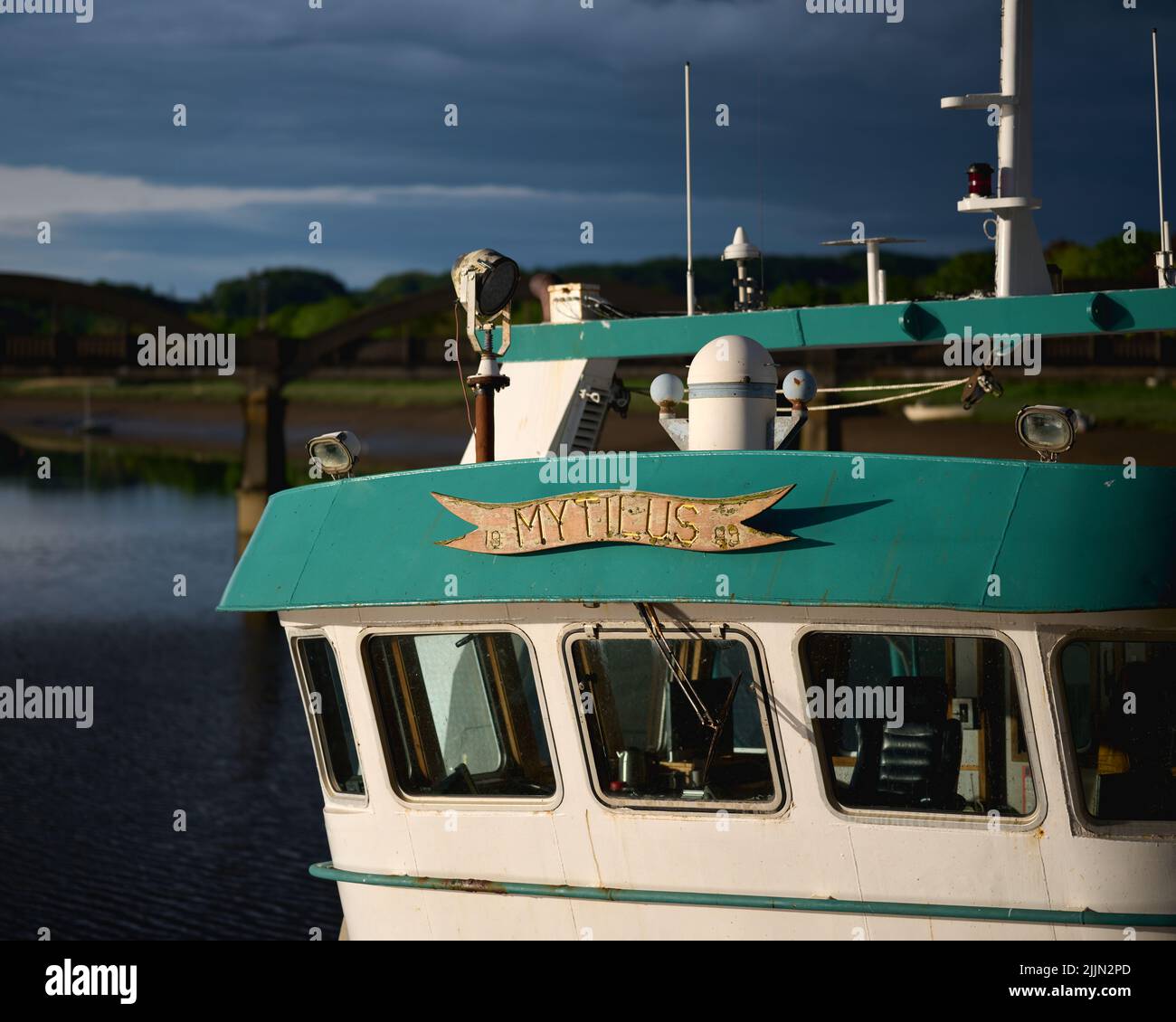 Boat in Kirkcudbright Stock Photo - Alamy