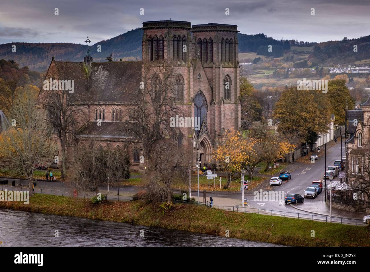 The historic Inverness Cathedral also known as the Cathedral Church of ...