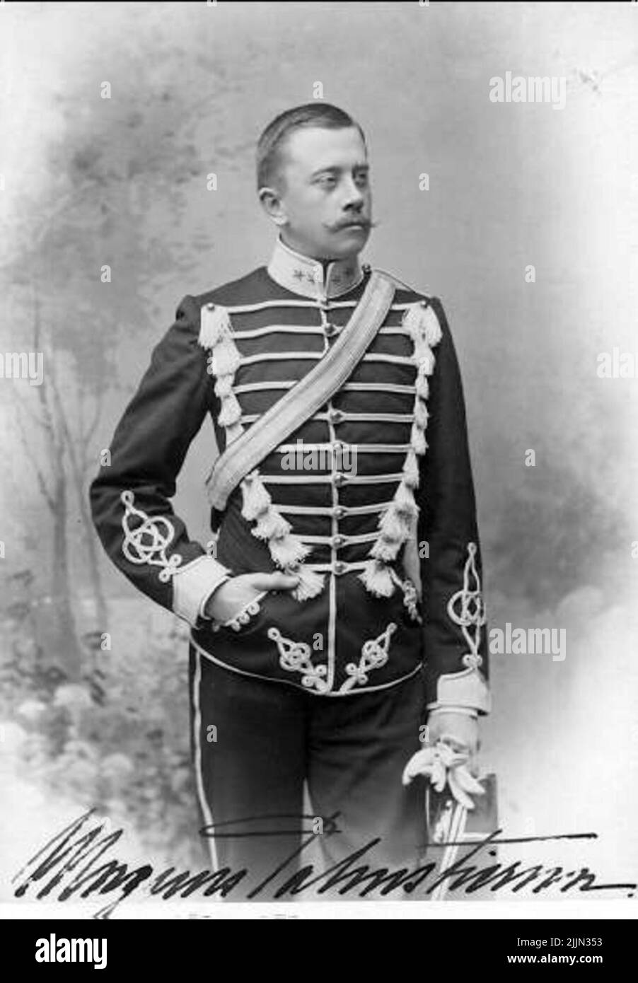 Portrait of Lieutenant Colonel Nils Otto Magnus Palmstierna Stock Photo ...