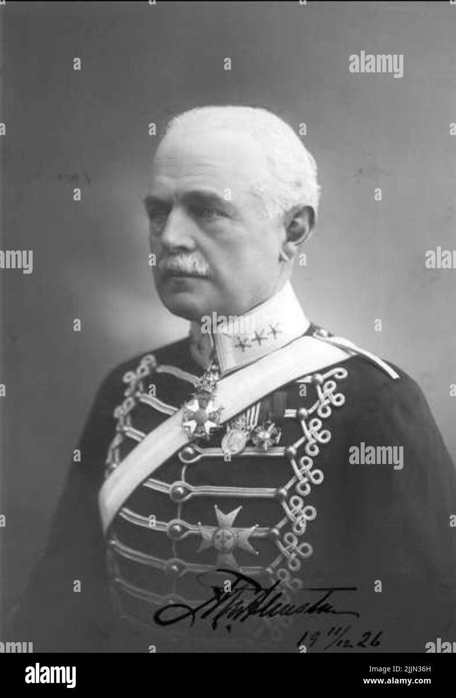 Portrait of Colonel Axel Fredrik Ahnström Stock Photo - Alamy