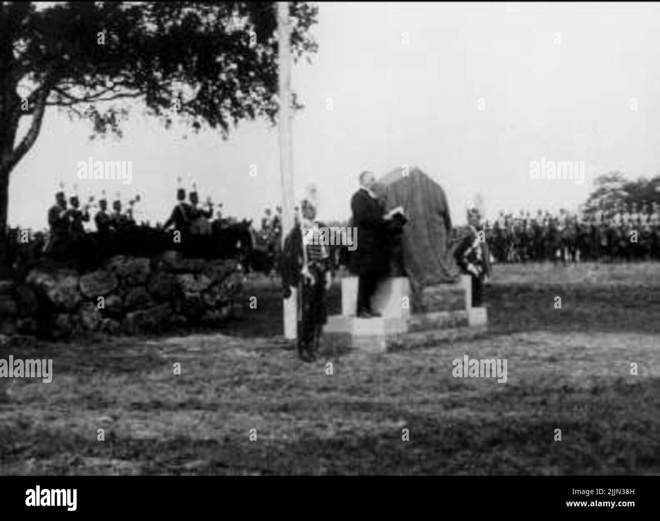 The inauguration of the regiment's memorial stone at Sanna Hed on ...