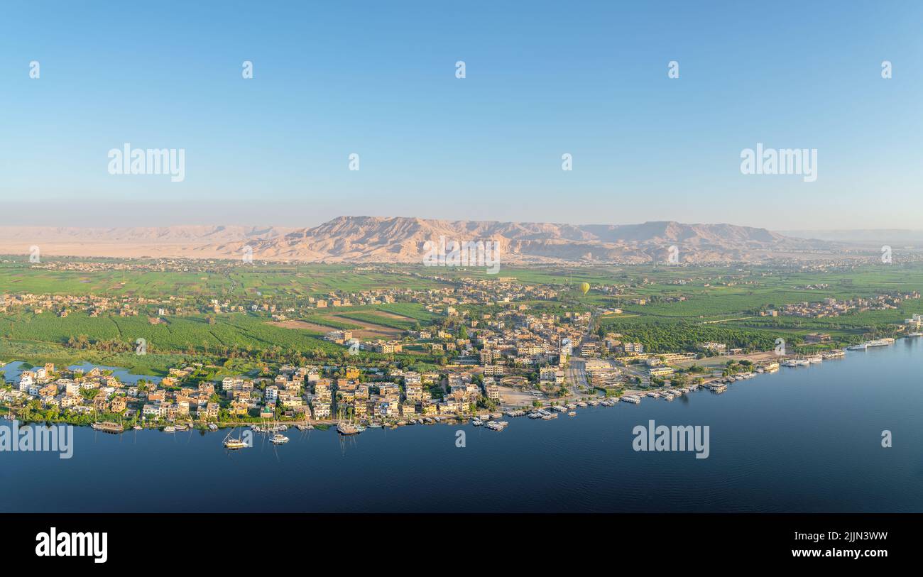 Aerial view of Luxor, Egypt Stock Photo - Alamy