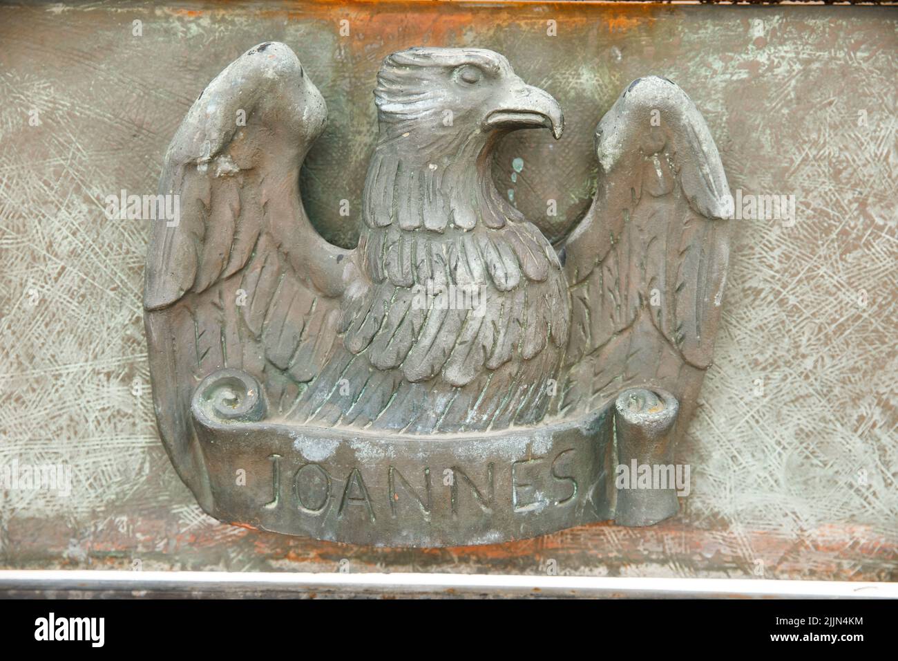 Frescoes on the gate to the Cathedral, Parque Colon, Santo Domingo ...