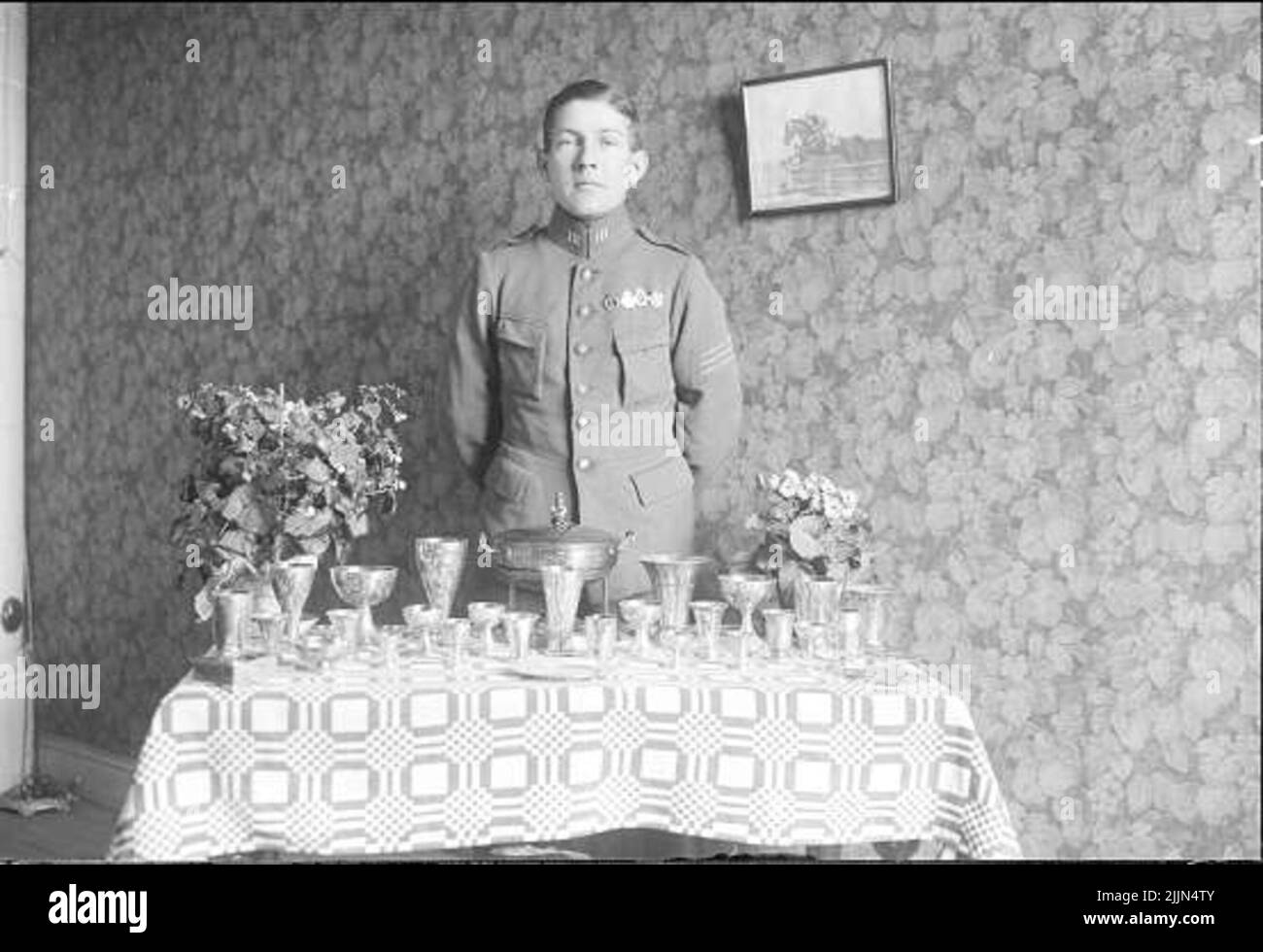 Furir in m/23 guarding price table before awards Stock Photo - Alamy