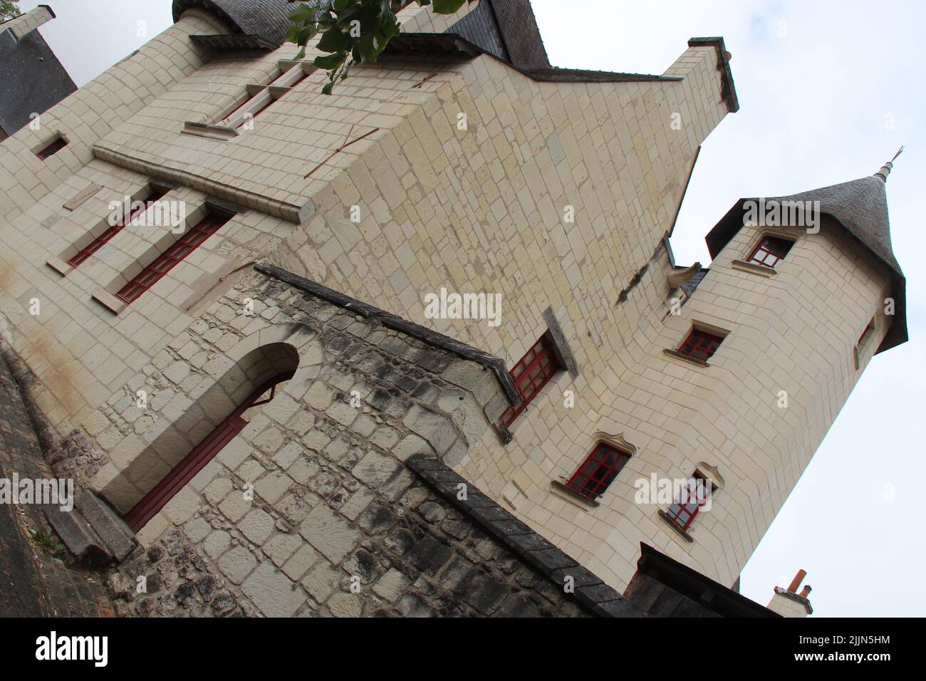 gothic mansion in saumur in france Stock Photo - Alamy