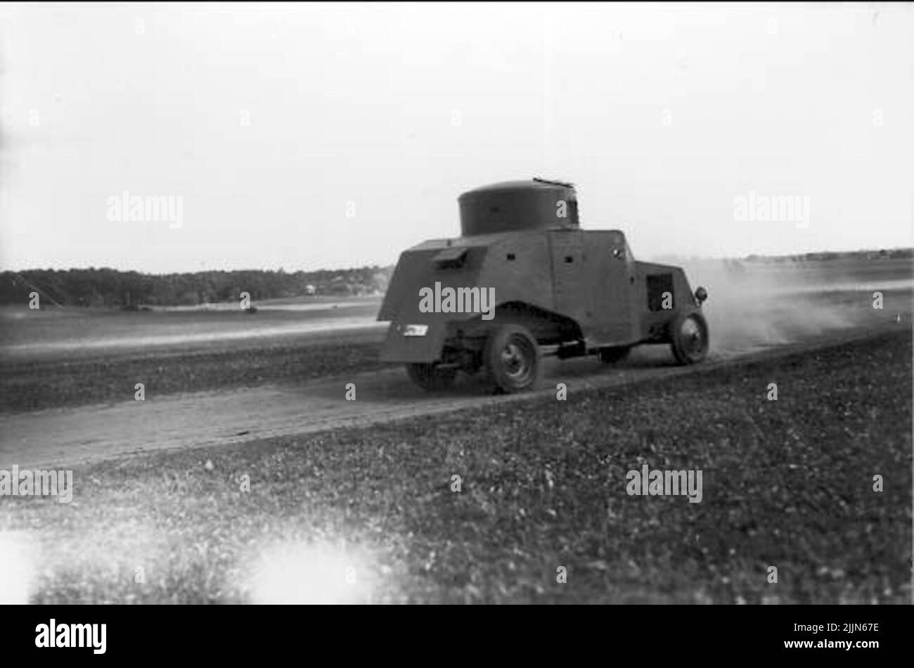 Armored car attempt in the 1930s, experimental model Stock Photo - Alamy