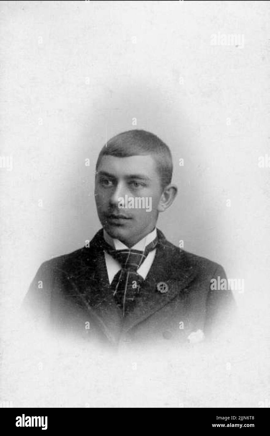 Portrait of unknown man from the turn of the century 1900 Stock Photo ...