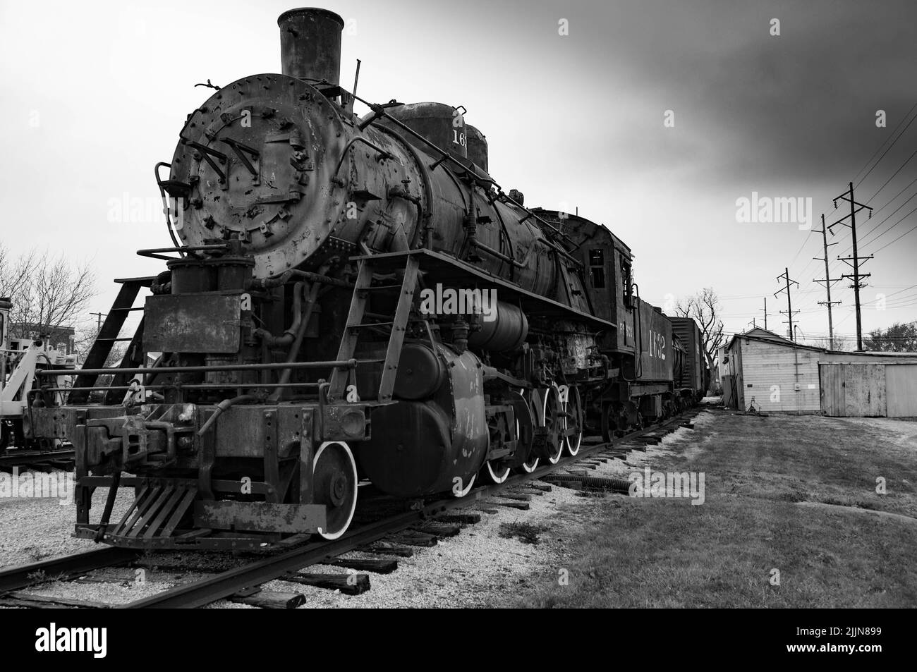 A grayscale view of the Frisco Decapod Stock Photo - Alamy