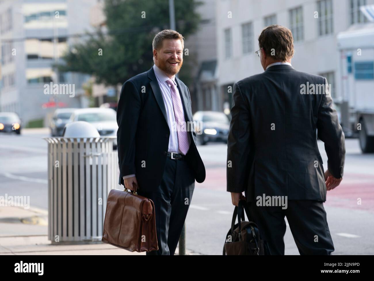 Austin, TX, USA. 27th July, 2022. Attorney MARK BANKSTON, who ...