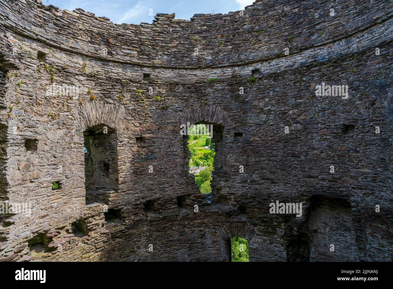 Ruins of Dolbadarn Castle in Llanberis, Wales Stock Photo - Alamy