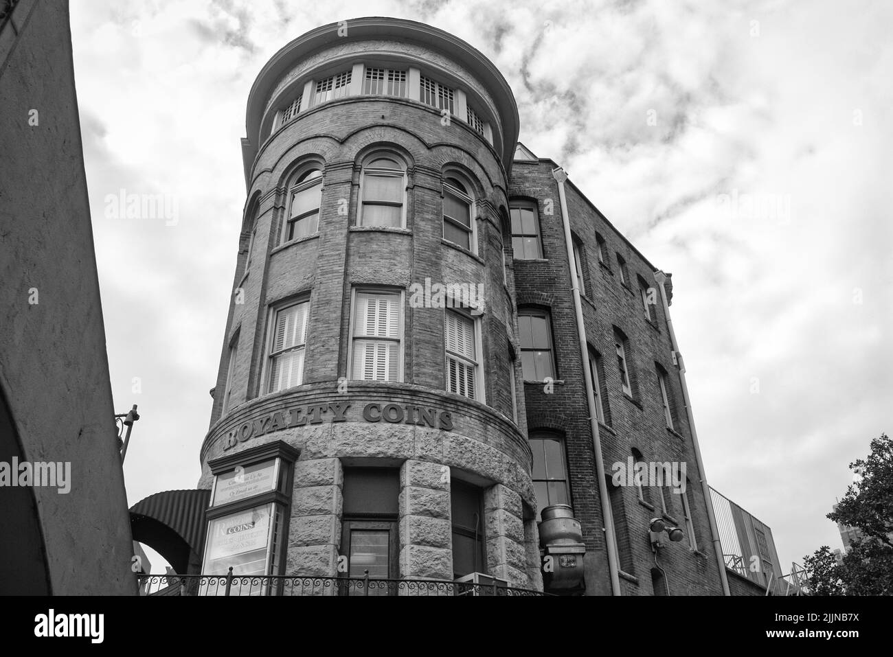 The Royalty Coins building in San Antonio, Texas, the USA Stock Photo ...