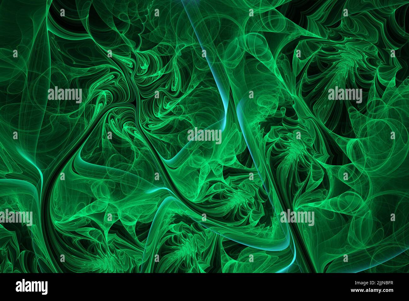 A green smokey texture on a dark background Stock Photo - Alamy