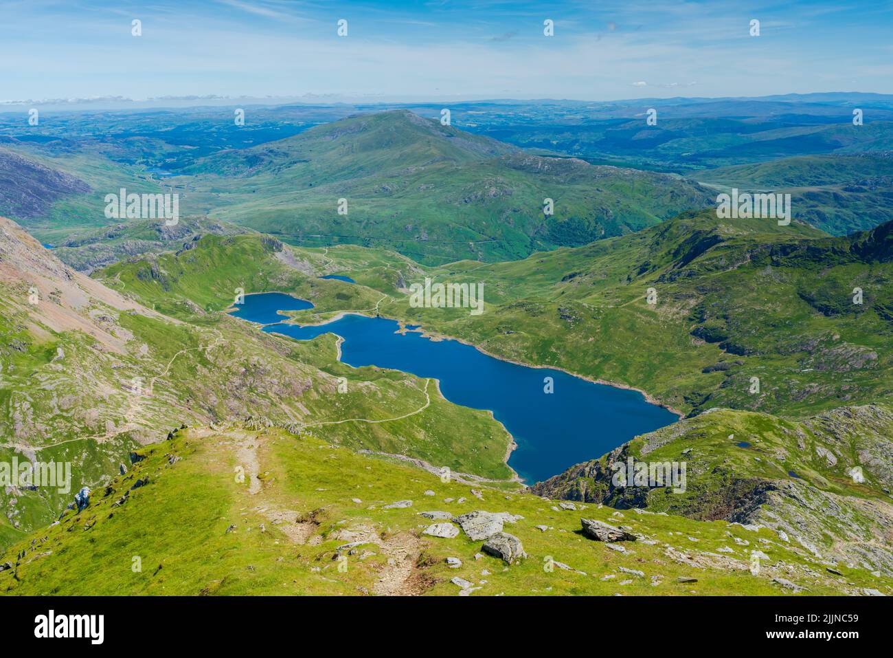 Snowdon summit panorama hi-res stock photography and images - Alamy