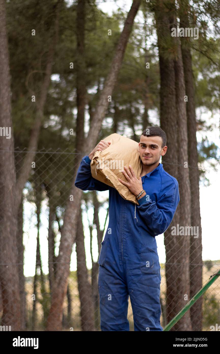Animal feed farmer sack hi-res stock photography and images - Alamy
