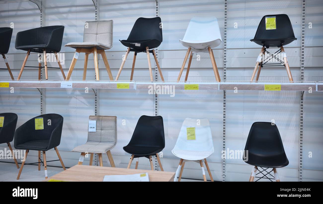 Store for home chairs in a European mall Stock Photo - Alamy