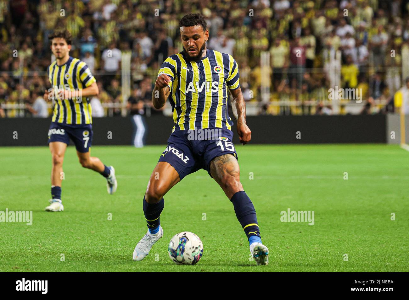 ISTANBUL, TURKEY - JULY 27: Joshua King of Fenerbahce during the ...