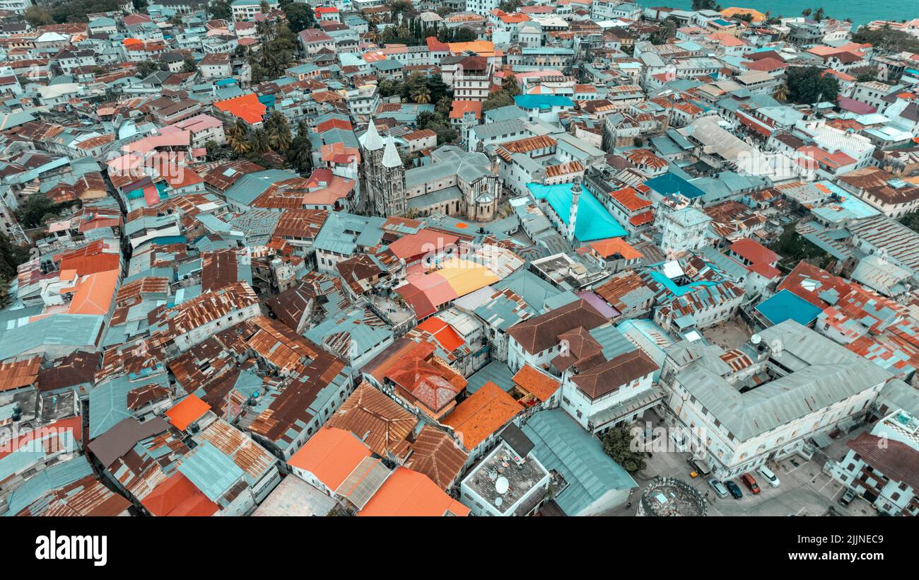 Tanzania beach aerial hi-res stock photography and images - Alamy