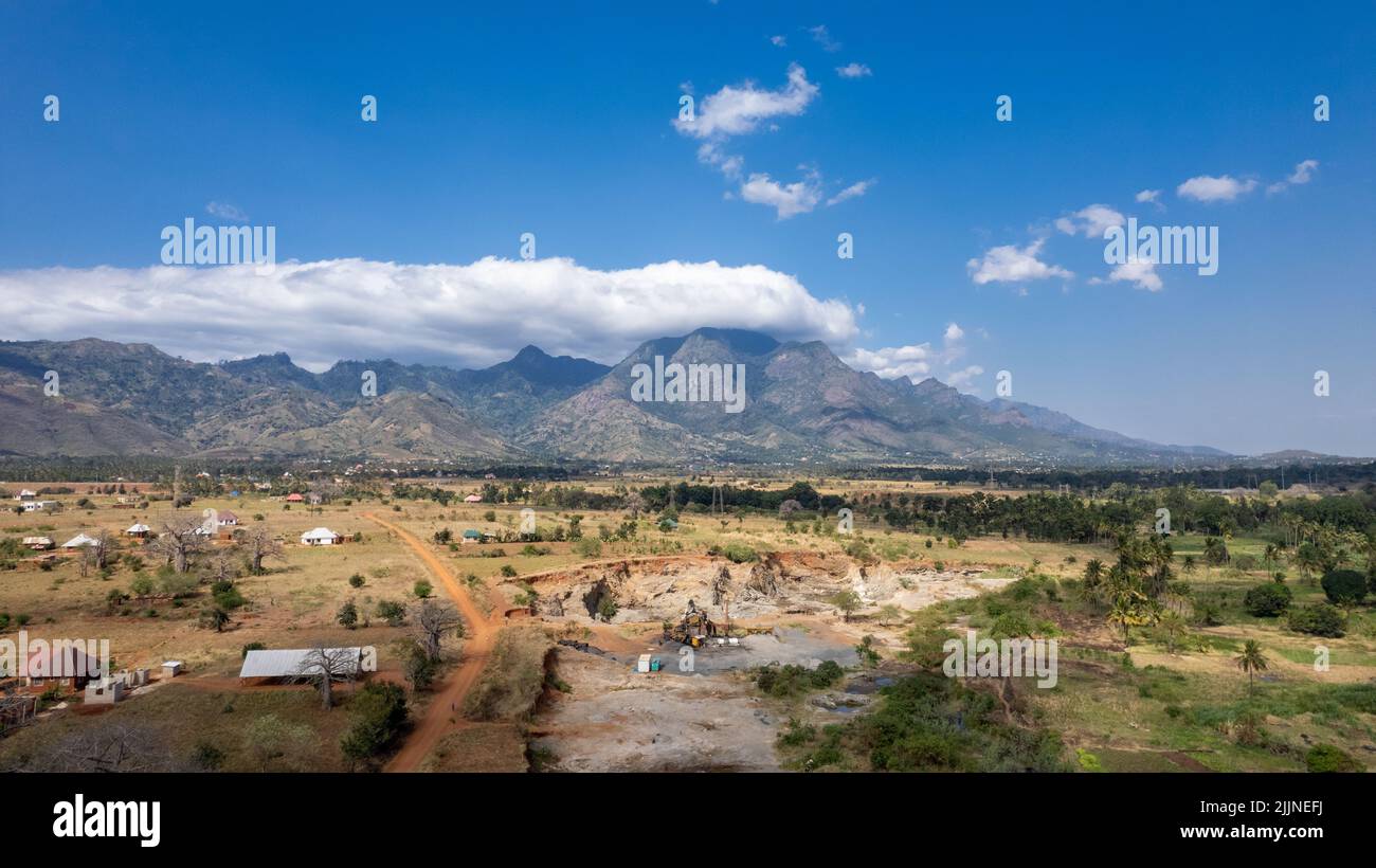 Town buildings and mountains hi-res stock photography and images - Alamy