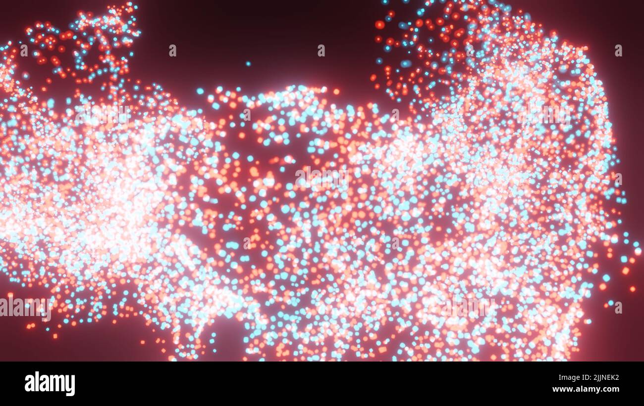 An illustration of abstract figures with bright lights Stock Photo - Alamy