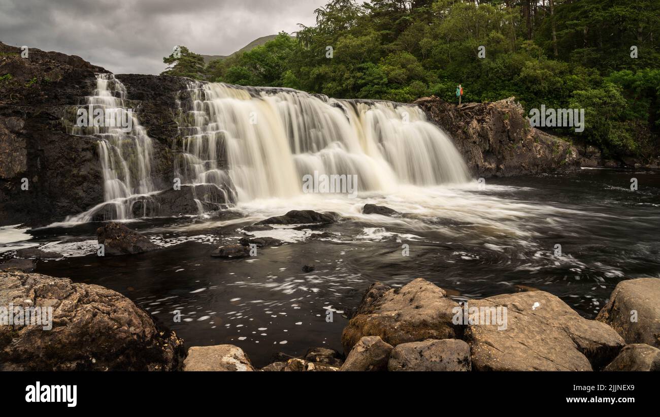 Aasleagh waterfall county mayo hi-res stock photography and images - Alamy