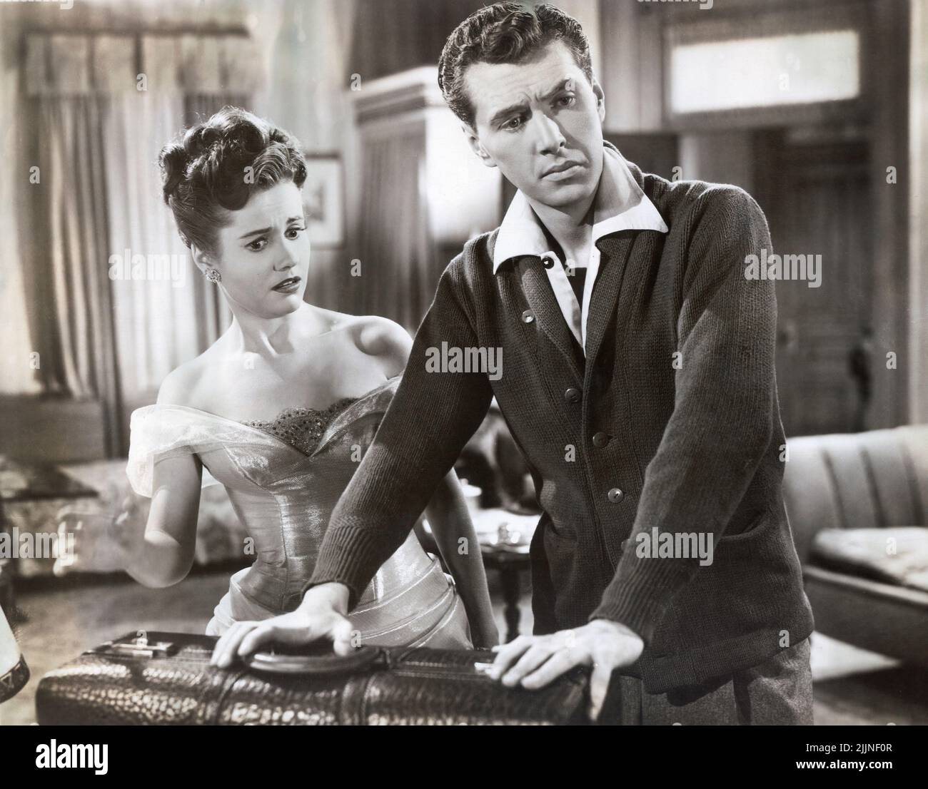 Joyce Reynolds, Robert Hutton, on-set of the Film, "Always Together ...