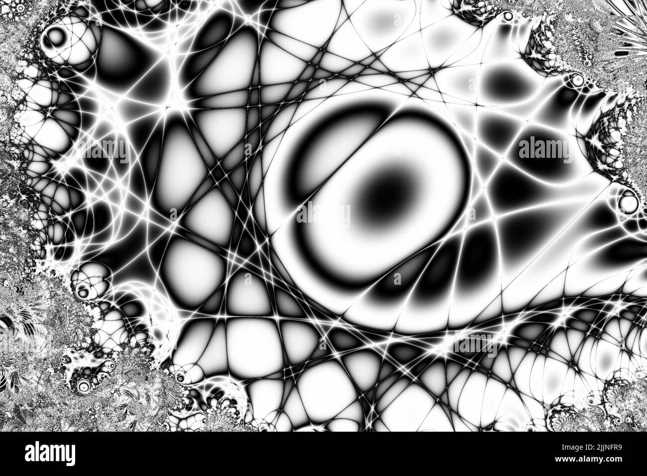 black and white abstract pattern, background, monochrome illustration ...