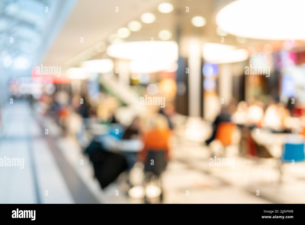 A blurred store interior - soft focus background for an inscription ...