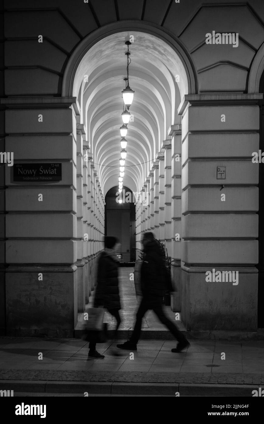 Historical architecture night Black and White Stock Photos & Images - Alamy