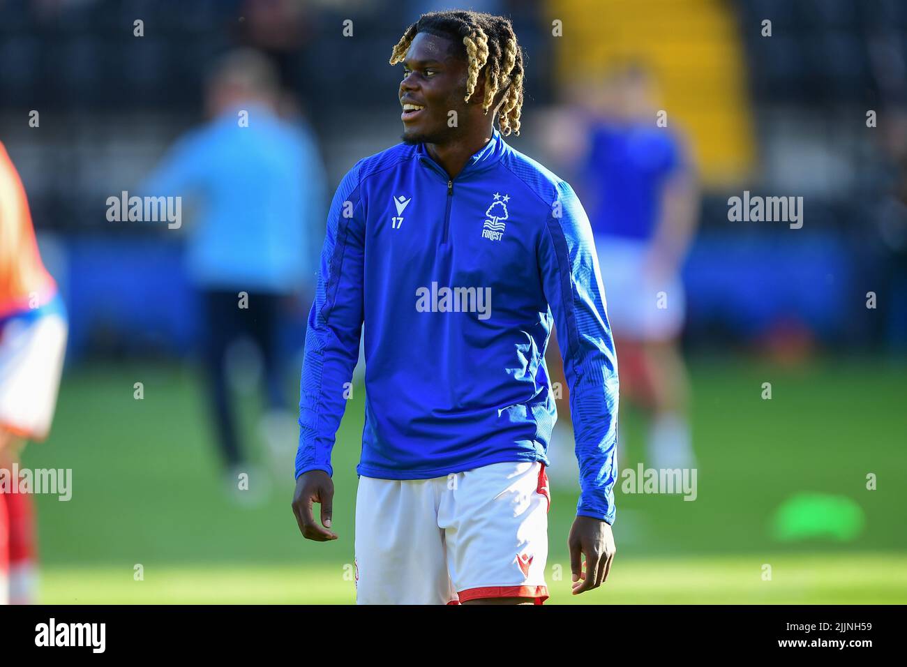 Soccer pre friendly notts county nottingham forest lane hi-res stock ...