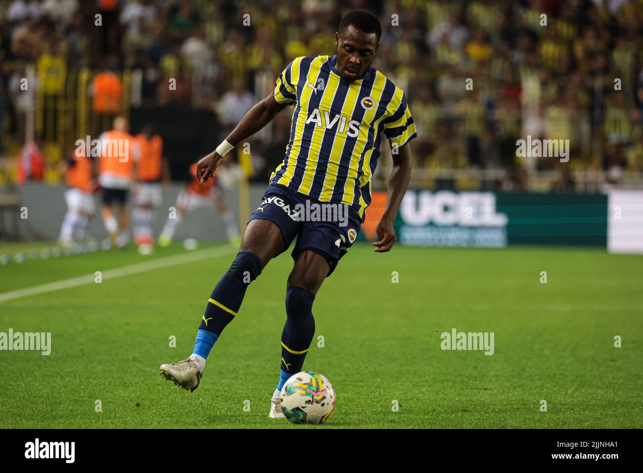 ISTANBUL, TURKEY - JULY 27: Bright Osayi Samuel of Fenerbahce during ...