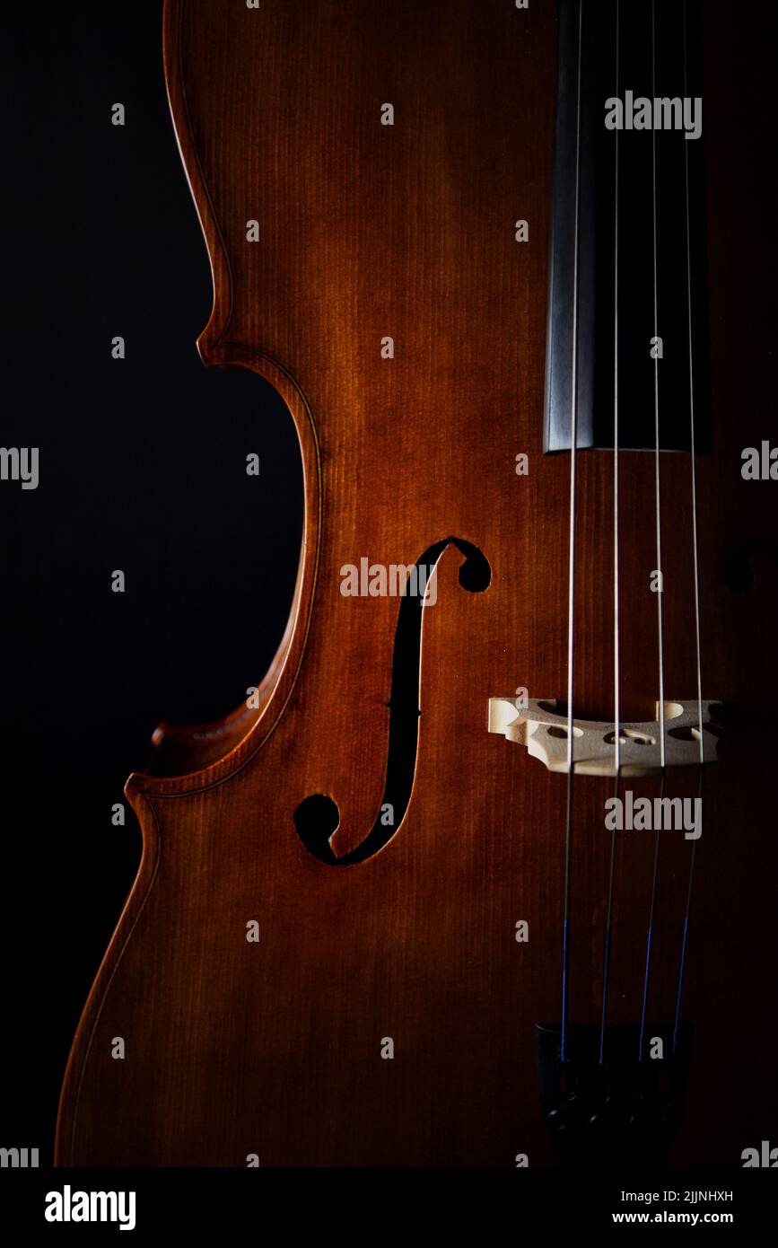 Cello on black hi-res stock photography and images - Alamy