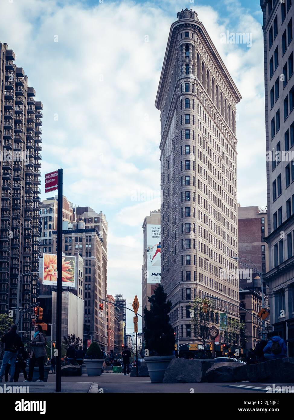 A vertical shot of the Flatiron building in New York City Stock Photo ...